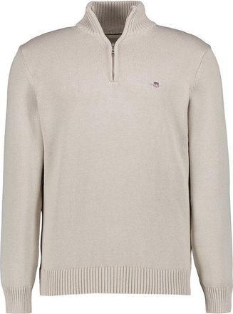 GANT Herren Pullover beige Baumwolle unifarben