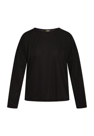 Usha Langarmbluse Damen schwarz