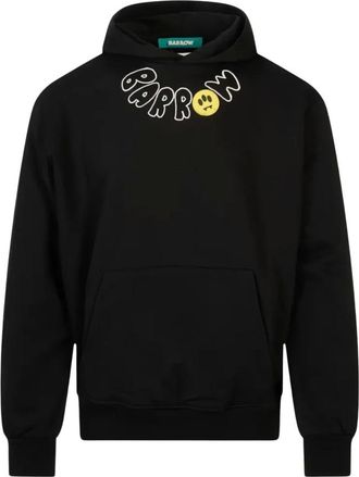 Barrow Barrow - SweaT-shirt &agrave; capuche en coton - Homme - Sweatshirts et sweats &agrave; capuche - Noir - Taille: S