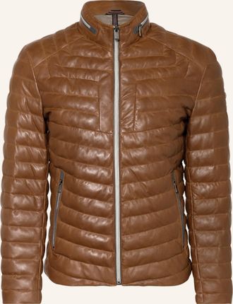 Milestone Lederjacke Ms-Malik Mit SoronaAura-Isolierung beige