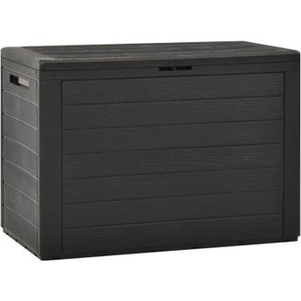 vidaXL Gartentruhe Anthrazit 78x44x55 cm Vidaxl