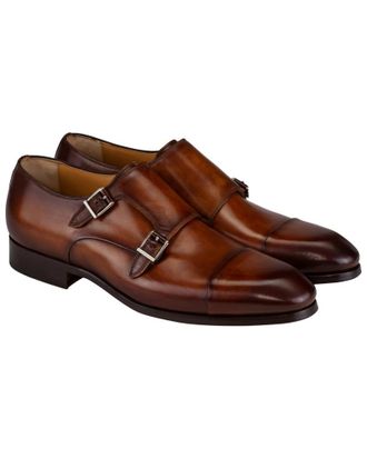 Magnanni Doppelmonk-Schuhe aus Glattleder in