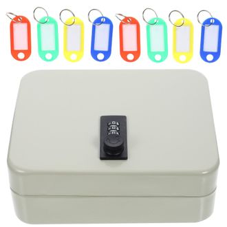 Hemobllo Schl&uuml;sseltresor aus Eisen Wandmontiert mit Schloss Gro&szlig;er Schl&uuml;sselschrank f&uuml;r Haushalt und B&uuml;ro Abschlie&szlig;bare Schl&uuml;sselaufbewahrungsbox f&uuml;r Sichere O