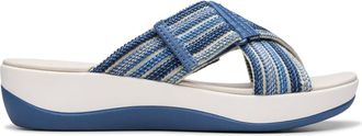 Clarks Unisex Arla Wave Sandal, Blue Combi, 42 EU