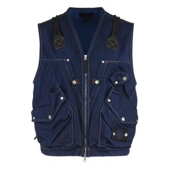 Stone Island Herren, Jacken, Blau, LGr&ouml;&szlig;e