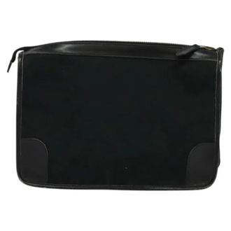 Gucci Pre-owned Toile pochettes-minaudieres - Femme - Pre-owned - Noir - Taille: ONE Size
