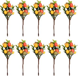Generic K&uuml;nstlicher Ostereier Zweig Osterdeko Eier Blumenstrau&szlig; Dekozweige Kunstblumen Gesteck Kinder Basteln DIY Kranz Girlande Vase Blumenarrangement Fr&uuml;hli