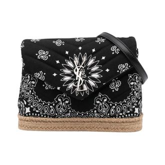 Saint Laurent Pre-owned The Toy Cotton Bandana Print Loulou Crossbody - - Pre-owned - Damen - Schwarzk - ONE SIZE