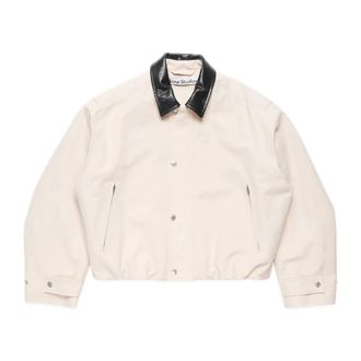 Acne Studios Bomberjacke mit Kunstleder-Kragen - - Jackets - Herren - Beige - L