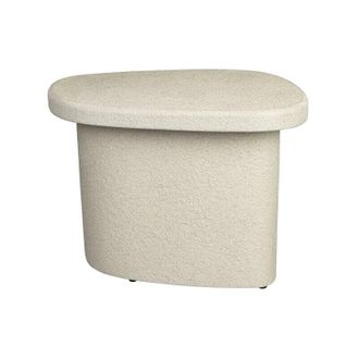 Dutchbone Dutchbone - Table dappoint organique en marbre recycl&eacute; H41cm - &Eacute;cru - veda