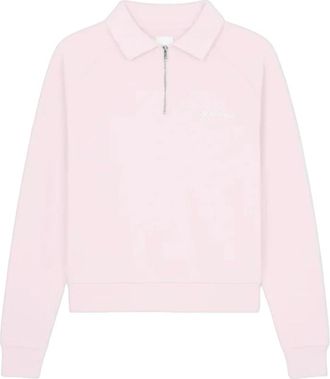 Flaneur Fl&acirc;neur, Homme, Pulls, Rose, Taille: XL Signature Raglan Half Zip