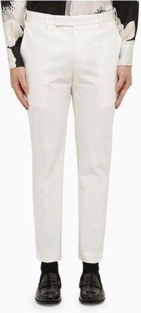 PT01 Pt01, Homme, Pantalons, Blanc, Taille: 2XL Tailored Fit Pantalons