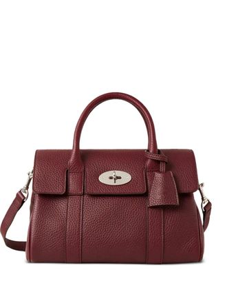 Mulberry sac port&eacute; &eacute;paule Bayswater en cuir grain&eacute; - Rouge