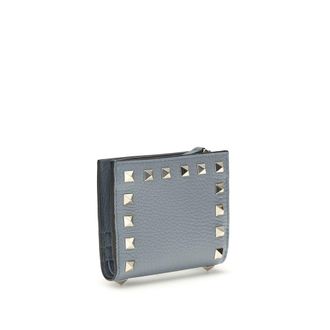 Valentino Garavani Womens Blue Lamb Ovis Aries Wallet