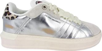 Colmar Low-Top Sneaker - Metallic Silver And Beige Suede Low-Top Shoes - Gr. 40 (EU) - in Wei&szlig; - f&uuml;r Damen