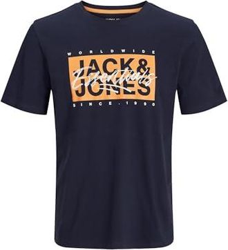 Jack & Jones Jjcolton Tee SS Crew Neck, Sky Captain, S