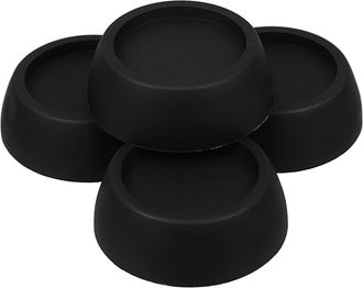 Lurrose TPR Gummi M&ouml;belgleiter 4 St&uuml;ck f&uuml;r Waschmaschine und K&uuml;hlschrank mit Rutschfesten Pads zur Erh&ouml;hung und Vibrationsd&auml;mpfung Hartholzb&ouml;den