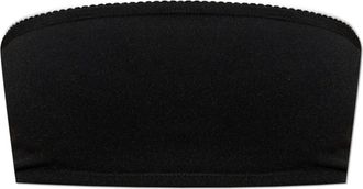 Maison Margiela Femme, Tops, Noir, Taille: 40 FR Strapless Bandeau Top