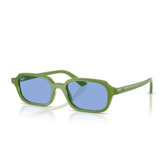 Ray-Ban unisex, Accessoires, Vert, Taille: 49 MM Monture Verte Verres Bleus Lunettes Zuri Rb4455