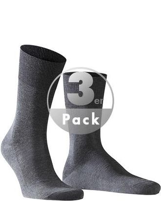 Falke Herren Socke grau Baumwolle & Mix unifarben