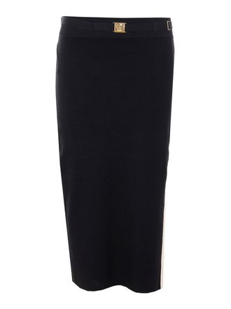 Elisabetta Franchi Jupe Midi - Noir