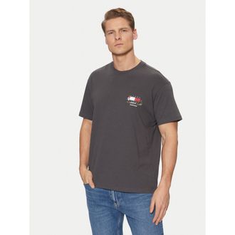 Tommy Jeans T-Shirt Novelty DM0DM20351 Grau Relaxed Fit