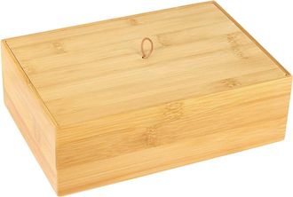 Schramm Bambus Aufbewahrungsboxen mit Deckel rechteckig 3 Verschiedene Gr&ouml;&szlig;en Organizer Ordnungsbox, Gr&ouml;&szlig;e:22 x 15 x 7 cm