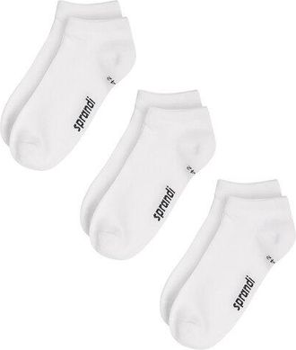 Sprandi Kurze Socken 0MB-003-AW23 (3-pack) Wei&szlig;