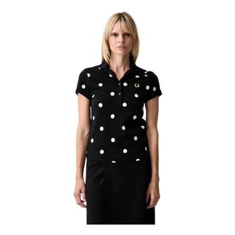 Fred Perry Polo Shirts - - Tops - Damen - Schwarzk - L