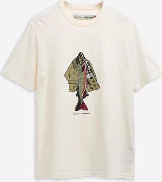 Barbour Paul Smith loves Barbour T-Shirt mit Motiv-Print in