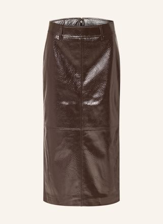 Frankie Shop Rock Taney In Lederoptik braun