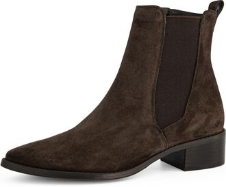 Paul Green Damen, Frauen Chelsea Boots,Booties,halbstiefel,Kurzstiefel,uebergangsschuhe,uebergangsstiefel,Schlupfstiefel,Braun (Suede/Mocca),38.5 EU / 5.5 UK