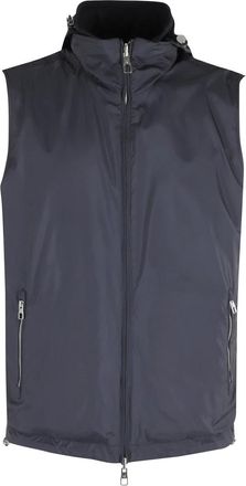 Montecore Homme, Vestes, Bleu, Taille: L Gilet Zipp&eacute; &agrave; Capuche