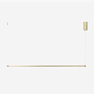 Sklum Sklum - Lineare LED-Deckenleuchte aus Metall (122 cm) Bergene Gold