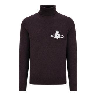 Vivienne Westwood Orb Intarsia Roll-neck Pullover - - Knitwear - Damen - Braun - L