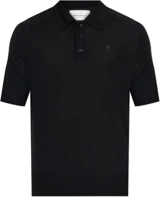 Ami Homme, Pulls, Noir, Taille: S De Coeur Polo