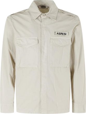 Aspesi Homme, Vestes, Beige, Taille: L Field Shirt Jacket