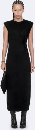 AllSaints Kayla Merino-Kleid in Schwarz