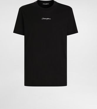 Dolce & Gabbana Cotton T-shirt With Logo - Mann T-shirts Und Polos Schwarz 54