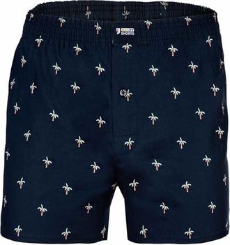 Happyshorts Boxer américain pour homme - Boxer tissé - Cactus mexicain - Cactus mexicain, Motifs feuilles de palmier, S