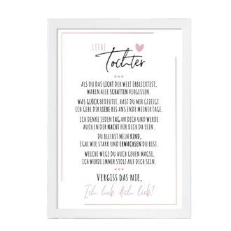 Fj&auml;llr&auml;ven Definition Poesie Kunstdruck-Poster | Weihnachtsgeschenke Tochter Geschenke | Wandbilder Wohnzimmer | Weihnachten Geschenk Tochter Geburtstag | Wandde