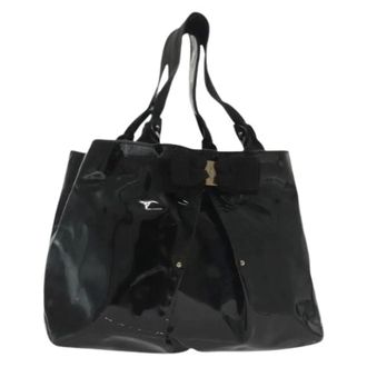 Ferragamo Sac fourre-tout en cuir Pre-owned - Femme - Pre-owned - Noir - Taille: ONE Size