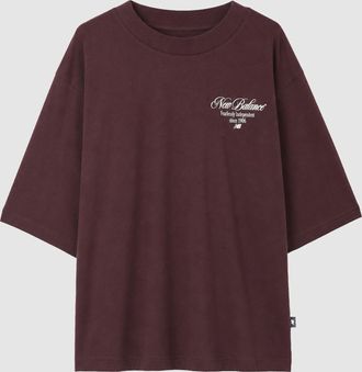 New Balance Tee-shirt Marron
