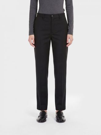 BRIGLIA 1949 Pantalon chino en laine m&eacute;lang&eacute;e &agrave; la coupe slim