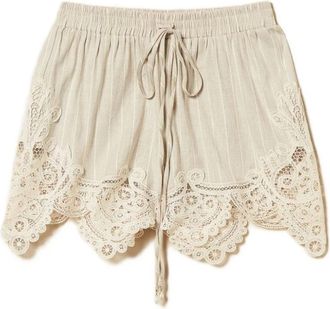 Twinset Femme, Shorts, Beige, Taille: 40 FR Shorts UB