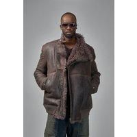 Rick Owens Hollywood Flight Shearling Real Fur Bomber Jacket