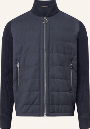 Windsor Windsor. Strickjacke Nedo Im Materialmix blau