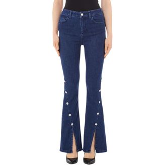 Liu Jo Baumwollmischung Stretchiges Modisches Top - - Jeans - Damen - Blau - W30