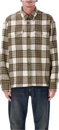 Ami Homme, Chemises, Multicolore, Taille: M Chemise en flanelle &agrave; carreaux