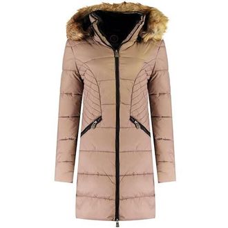 Canadian Peak Akapeak Lady - Parka Longue Epaisse Chaude Femme Automne Hiver - Manteau Fin Capuche Fausse Fourure - Blouson Coupe Vent - Doudoune Elegante Femmes (T